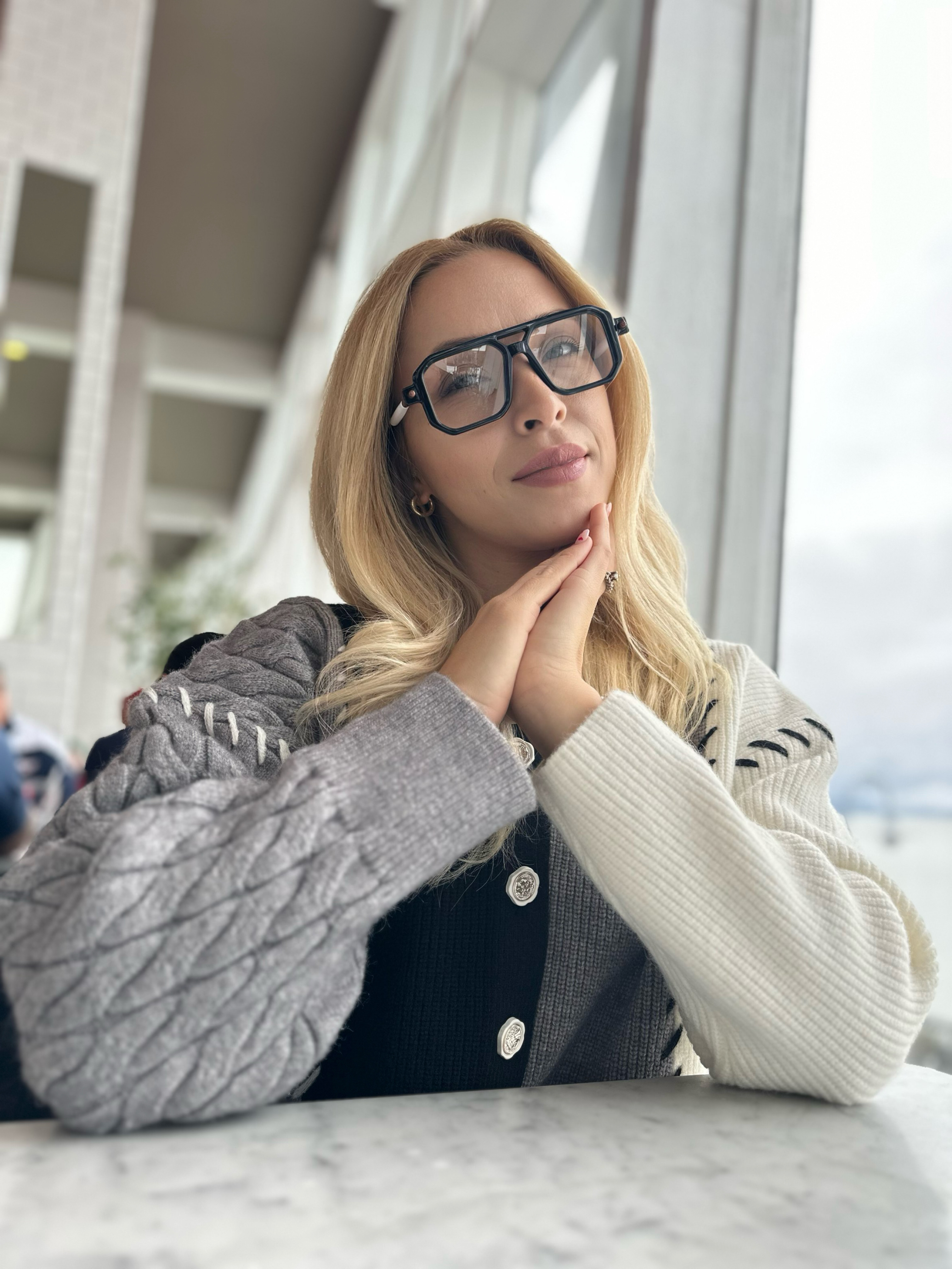 Tara Geometric Orange Eyeglasses | Fytoo Optical