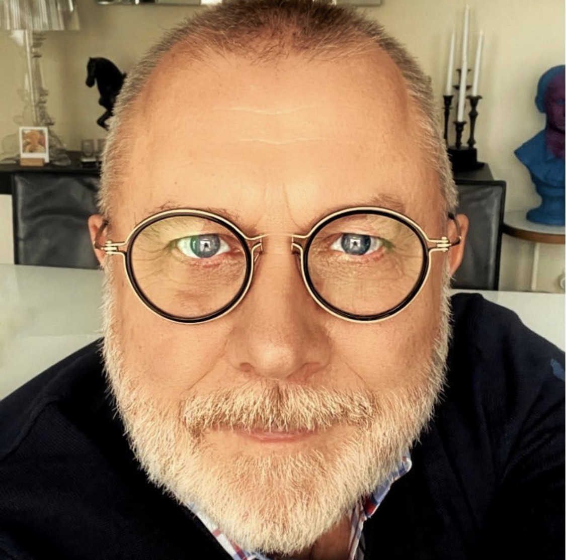 Ryan Round Acetate Black Eyeglasses | Fytoo Optical