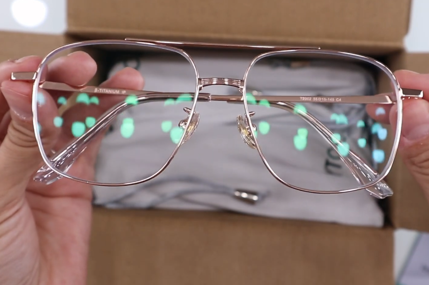 Hilary Silver Aviator Eyeglasses | Fytoo Optical