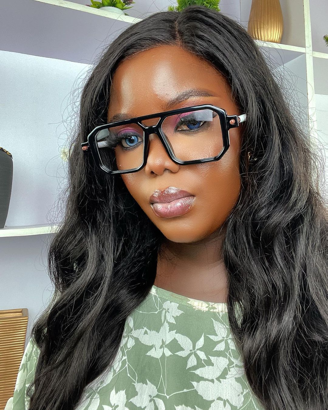 Tara Geometric Orange Eyeglasses | Fytoo Optical