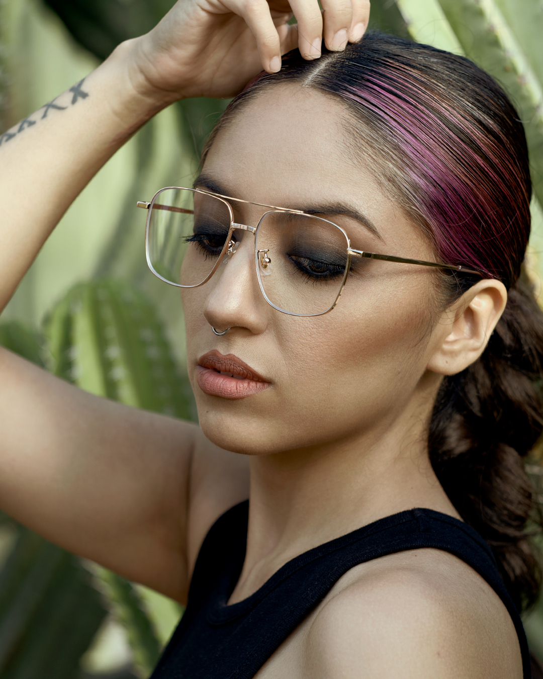 Hilary Silver Aviator Eyeglasses | Fytoo Optical