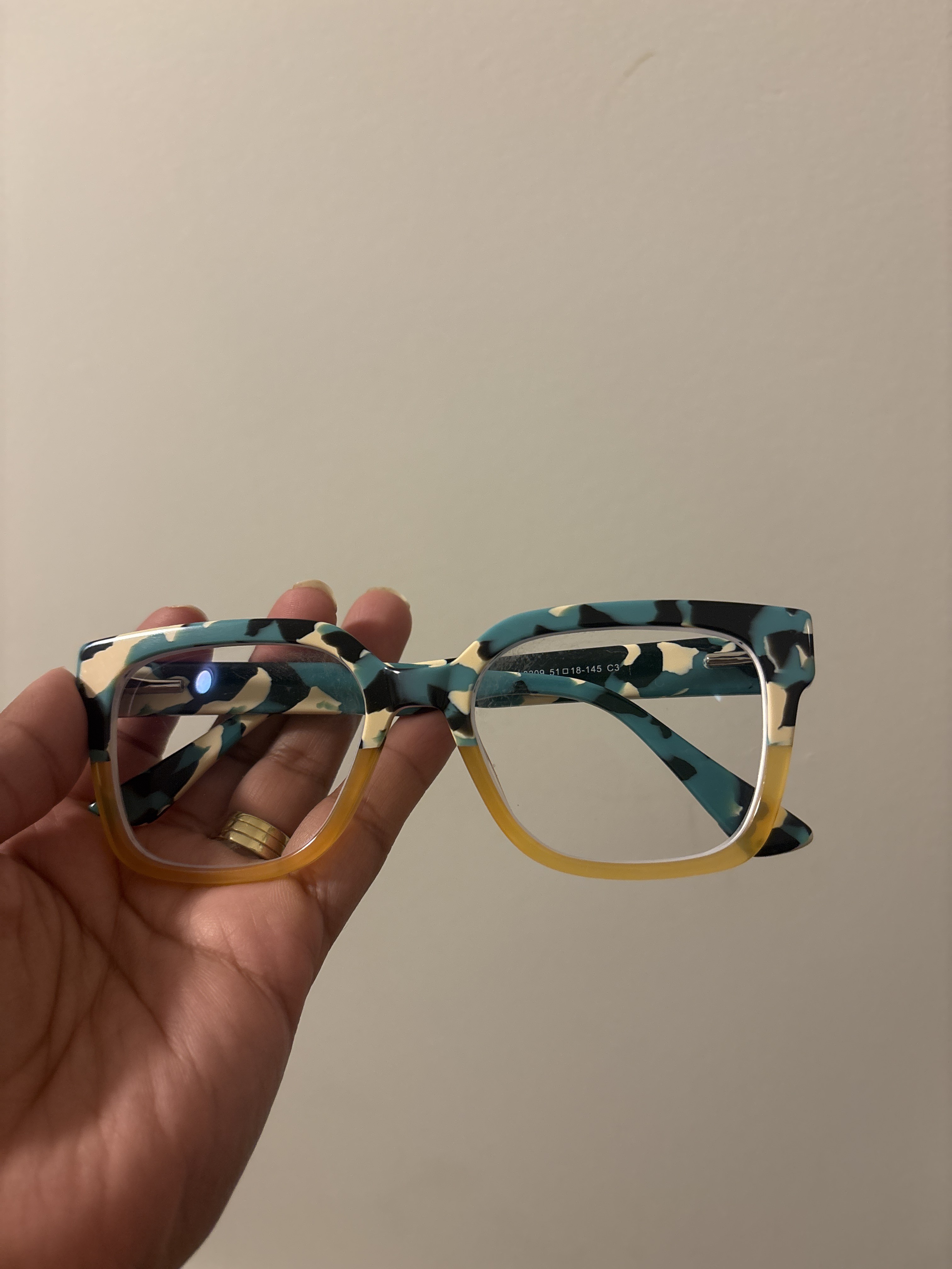 Mackenzie Square Two Tone Eyeglasses | Fytoo Optical