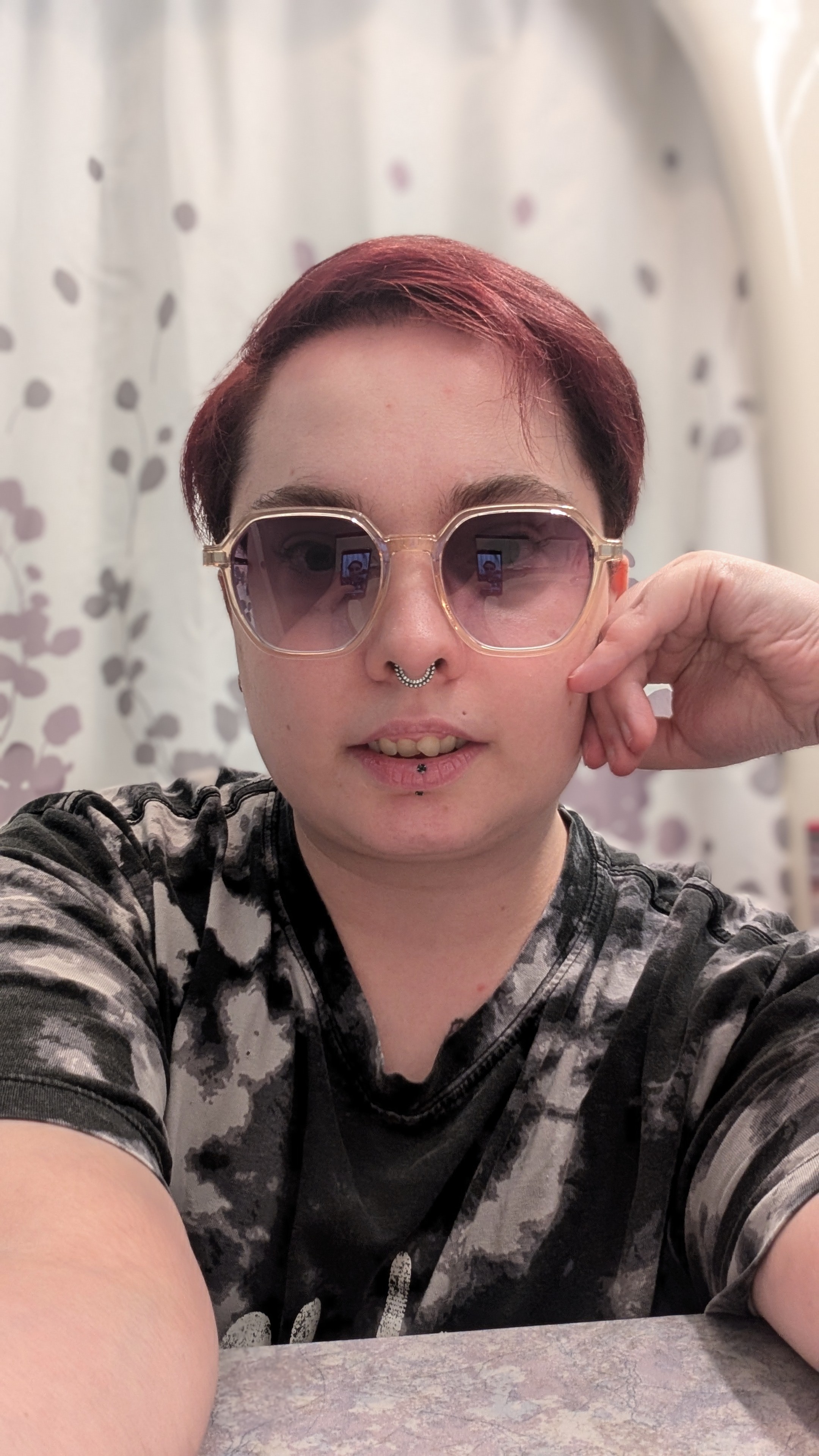 Sebastiane Brown Geometric Eyeglasses | Fytoo Optical