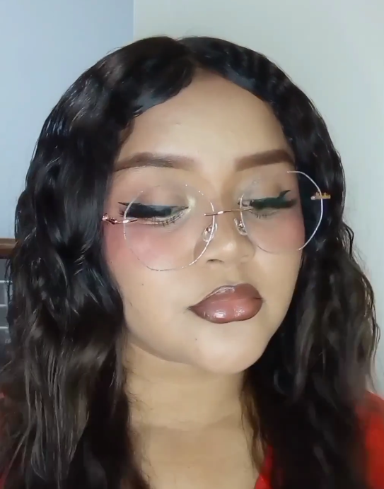 Gemma Purple Golden Geometric Eyeglasses | Fytoo Optical