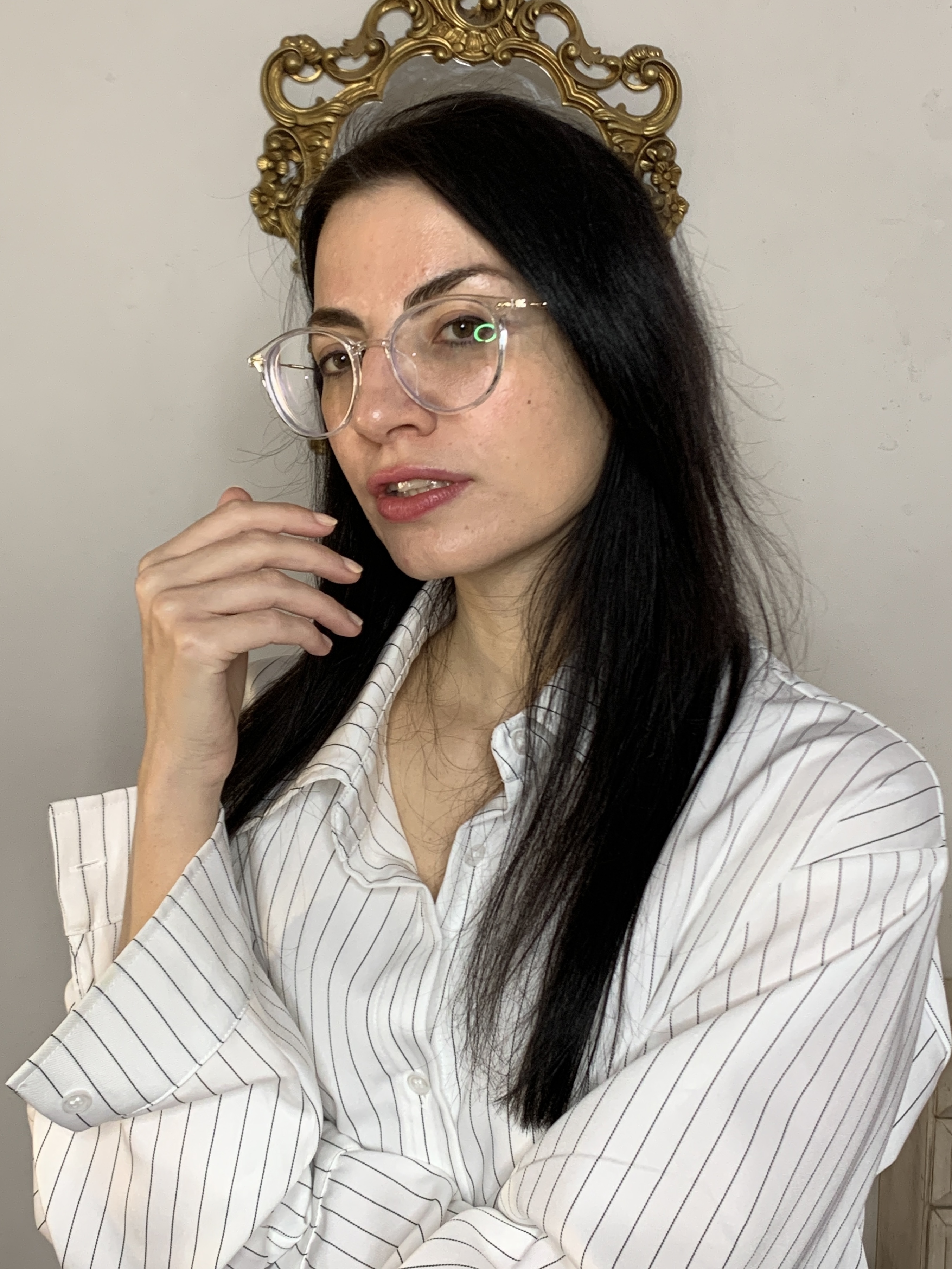 Gabrielle Black TR Round Eyeglass | Fytoo Optical