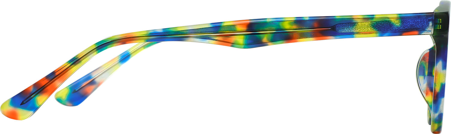 Conrad Round Multicolour Eyeglasses | Fytoo Optical
