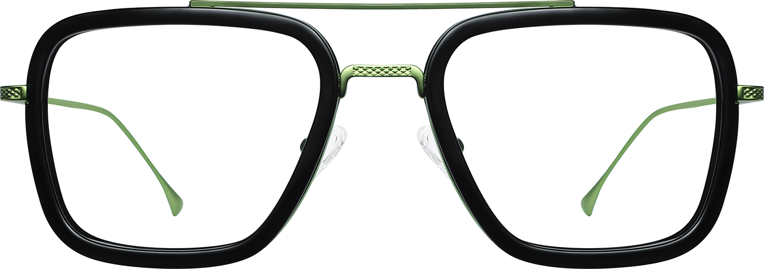 Coleridge Aviator Black Eyeglasses | Fytoo Optical