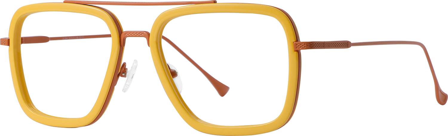 Coleridge Aviator Yellow Eyeglasses | Fytoo Optical