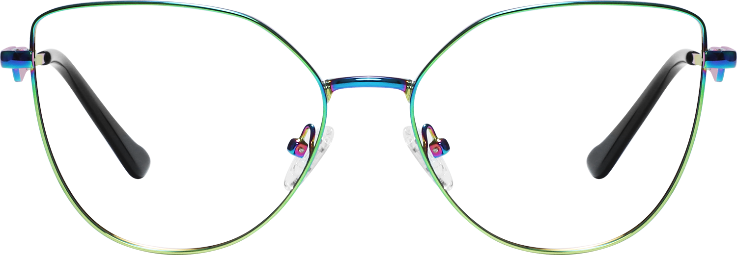 Hannah Geometric Green Eyeglasses | Fytoo Optical