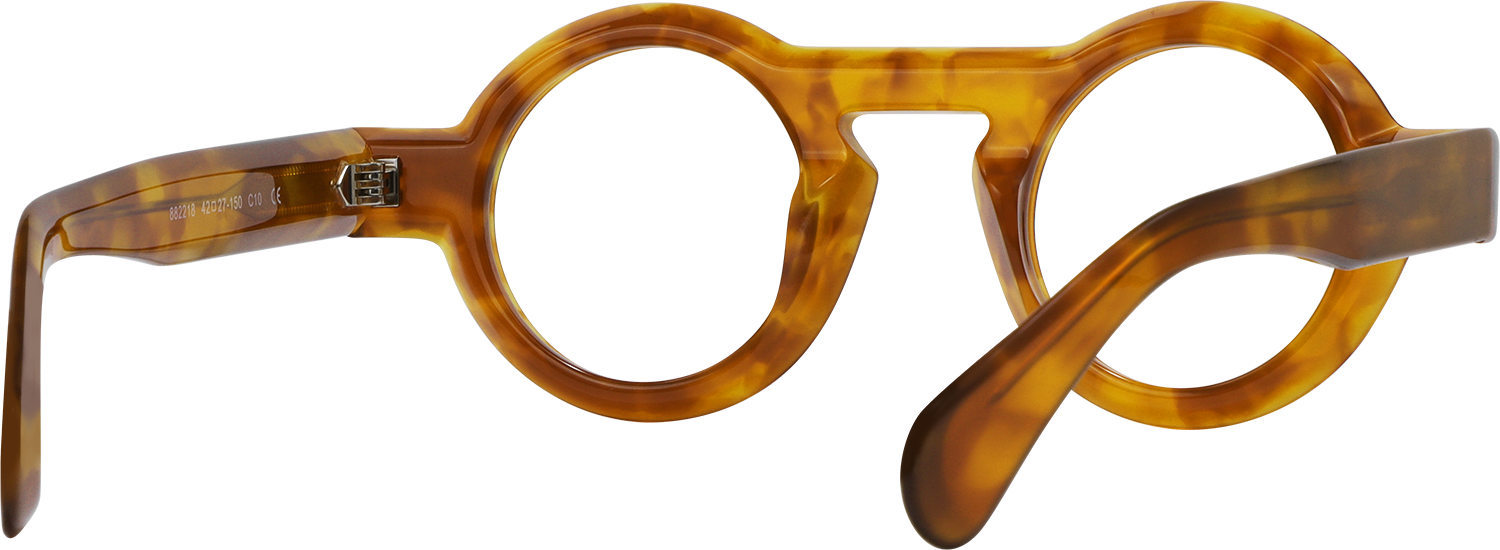 Milo Round Orange Eyeglasses | Fytoo Optical