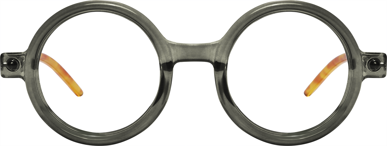 Marcus Round Grey Eyeglasses | Fytoo Optical