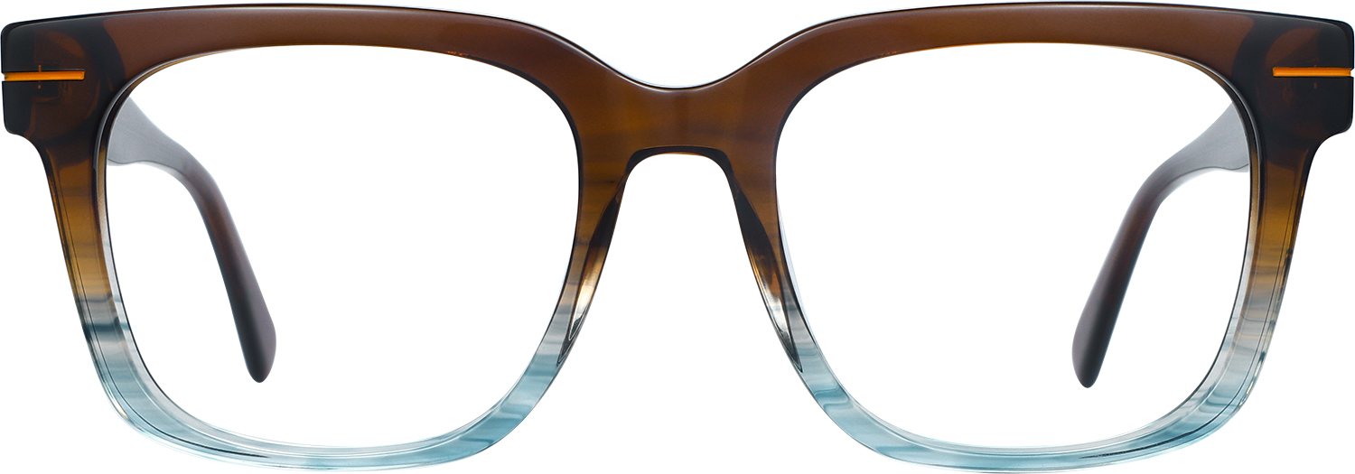 Uriah Square Two Tone Eyeglasses | Fytoo Optical