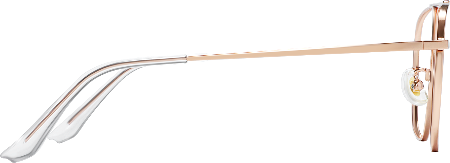 Hilary Golden Aviator Eyeglasses | Fytoo Optical