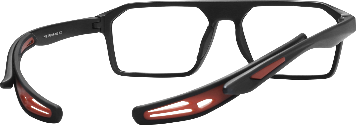 cherwin Geometric Red Sports Glasses | Fytoo Optical