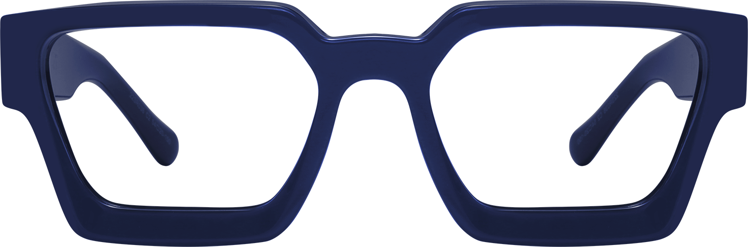 Gustave Blue Geometric Eyeglasses | Fytoo Optical