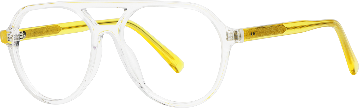 Pete Transparent Aviator Eyeglasses | Fytoo Optical