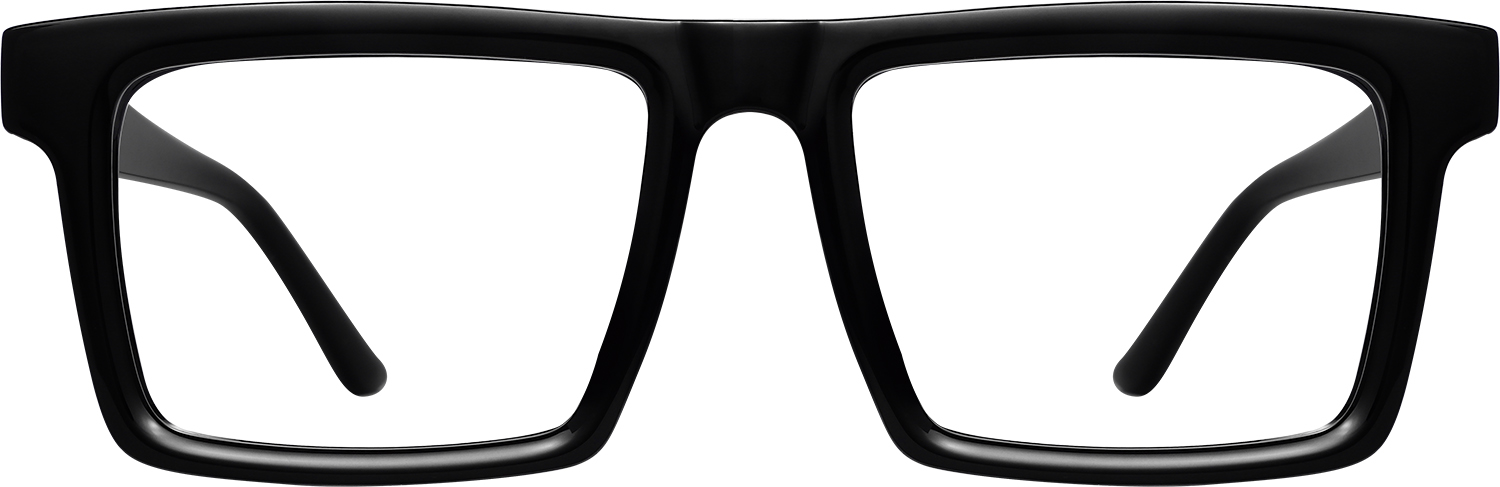 Theron Rectangle Black Eyeglass | Fytoo Optical