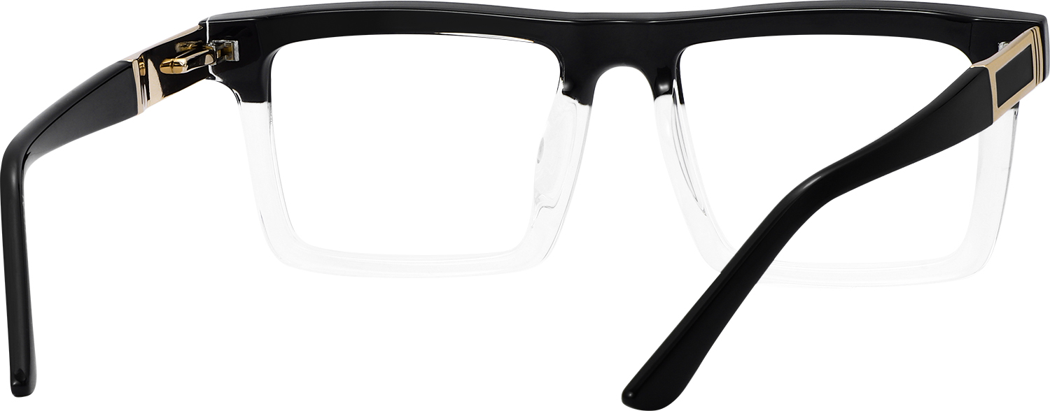 Theron Rectangle Two Tone Eyeglass | Fytoo Optical