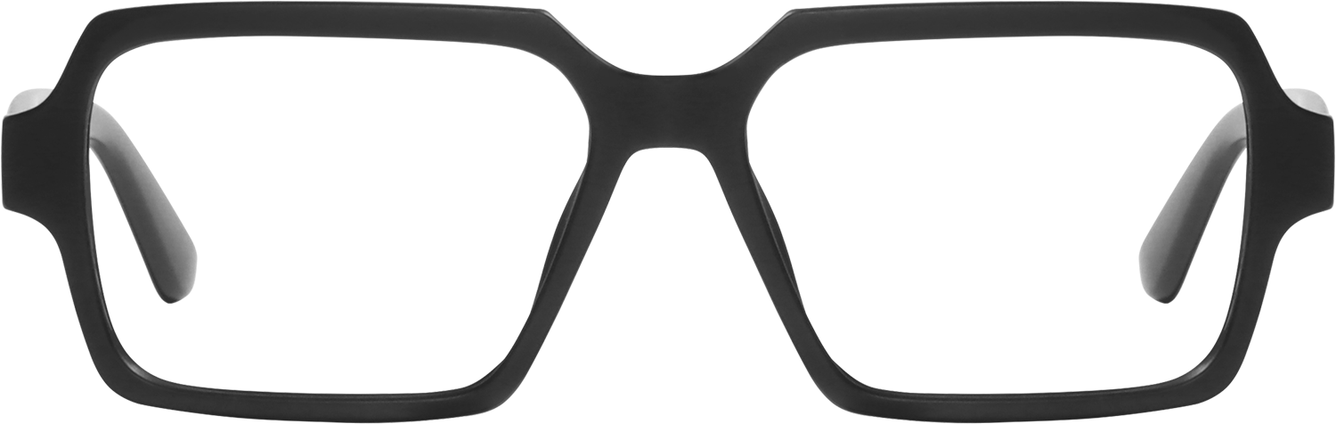 Conan Black Geometric Eyeglasses | Fytoo Optical