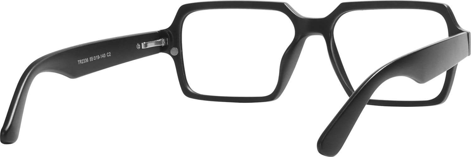 Conan Black Geometric Eyeglasses | Fytoo Optical