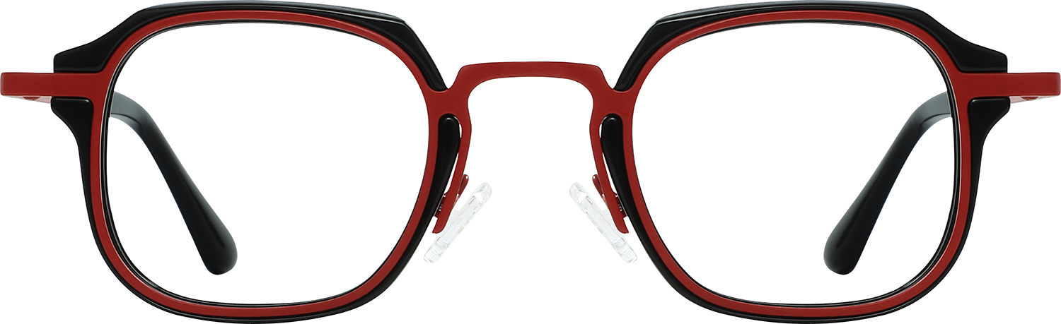 Kipling Square Red Eyeglasses | Fytoo Optical