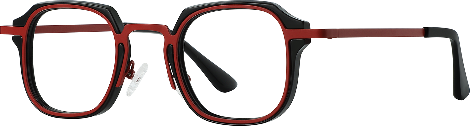 Kipling Square Red Eyeglasses | Fytoo Optical