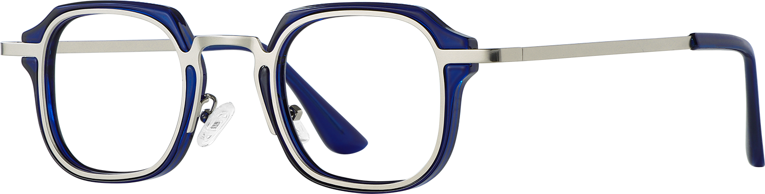 Kipling Square Dark Blue Eyeglasses | Fytoo Optical