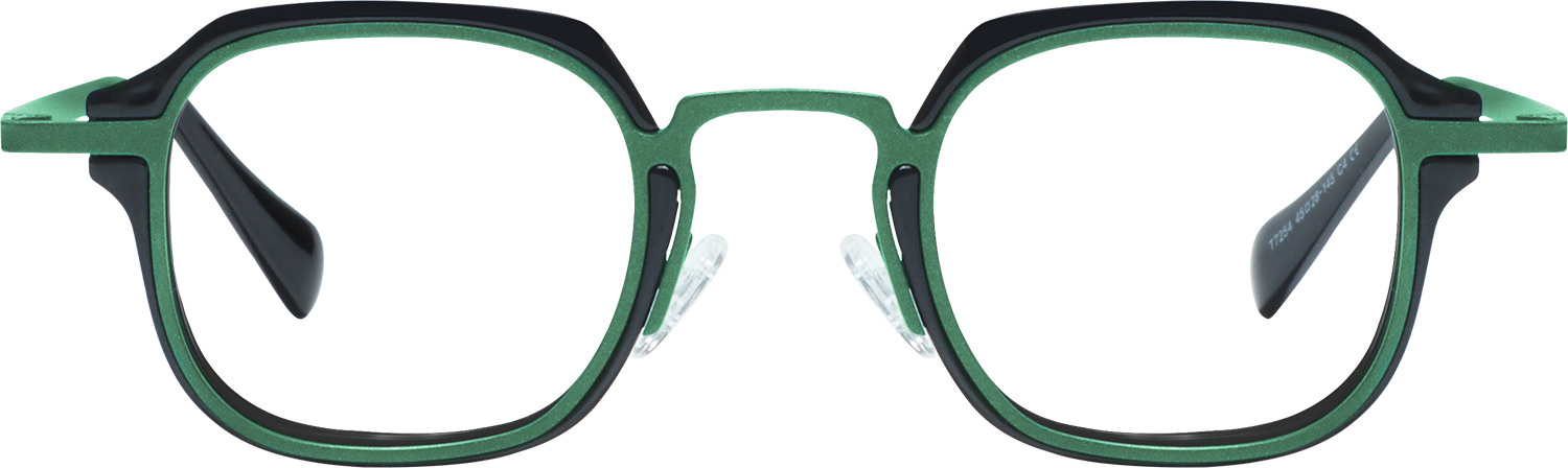 Kipling Square Black Golden Eyeglasses | Fytoo Optical