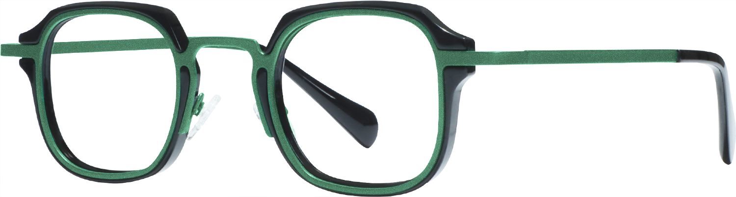 Kipling Square Black Golden Eyeglasses | Fytoo Optical