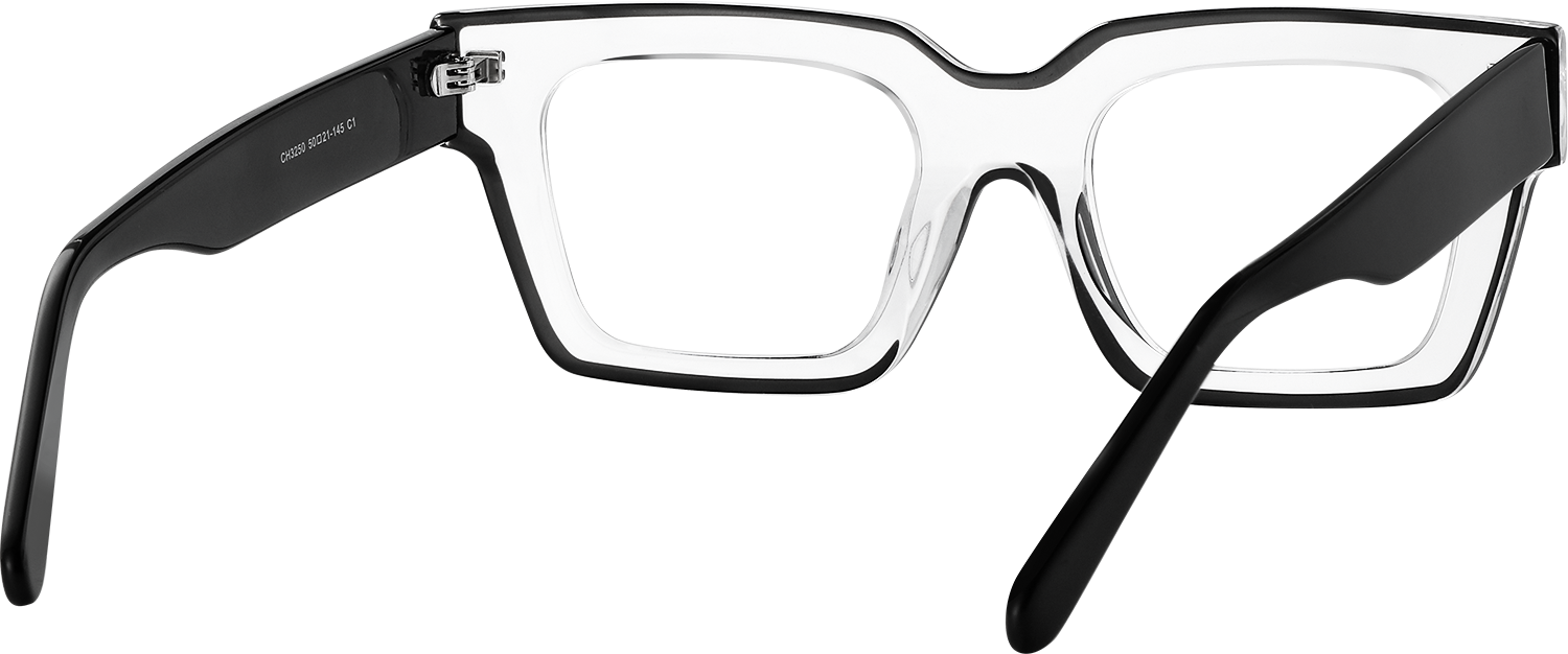 Lilith Square Transparent Eyeglasses | Fytoo Optical