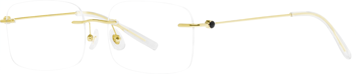 Adonis Rectangle Golden Eyeglasses | Fytoo Optical