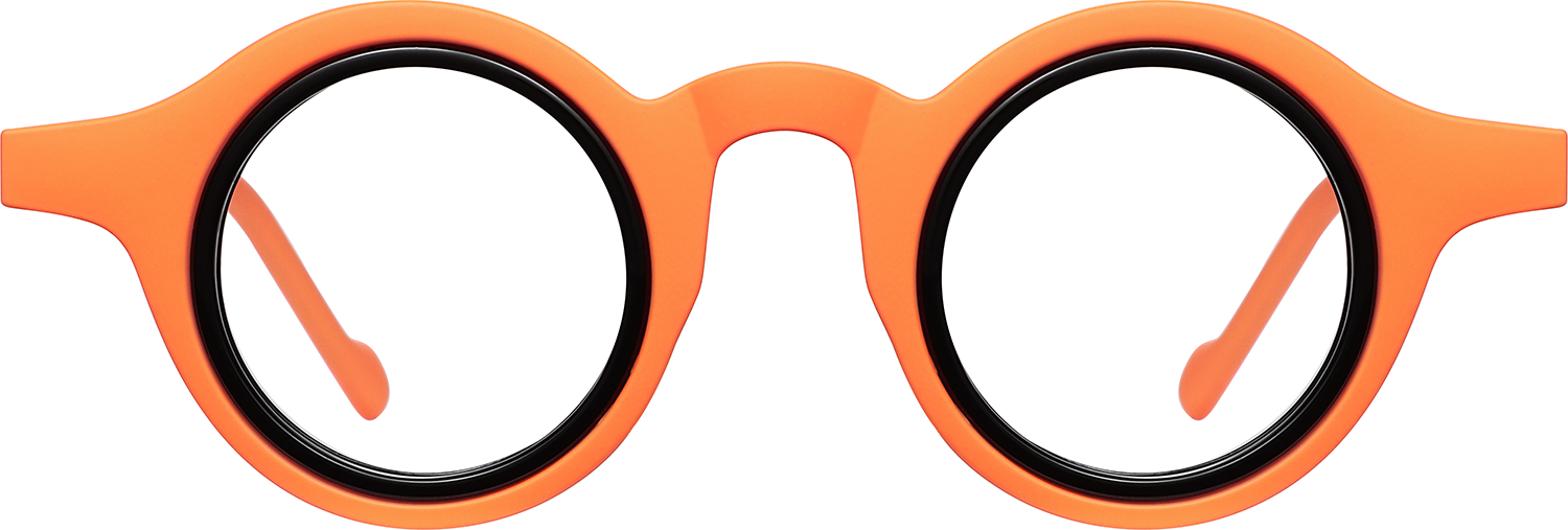Millen Round Orange Eyeglasses | Fytoo Optical