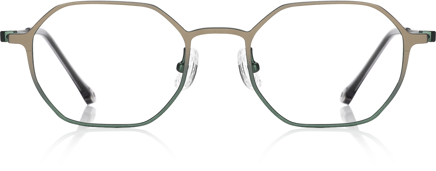 Aerin Geometric Two Tone Eyeglasses | Fytoo Optical