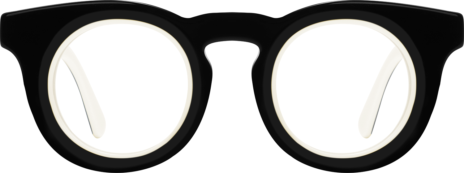 Archer Round White Eyeglasses | Fytoo Optical