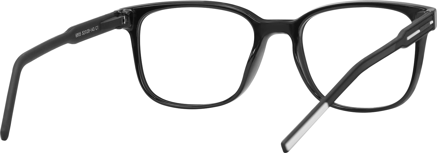 Alden Square Black Sport Glasses | Fytoo Optical