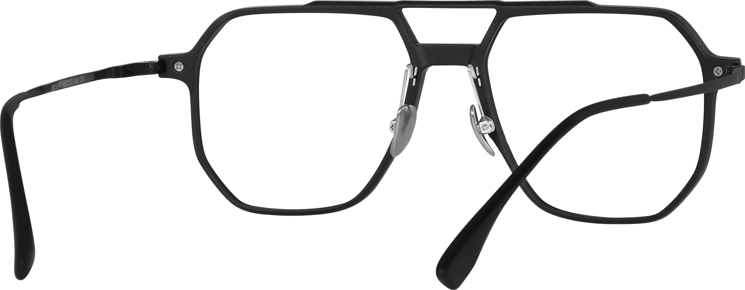 Steven Aviator Black Eyeglasses | Fytoo Optical
