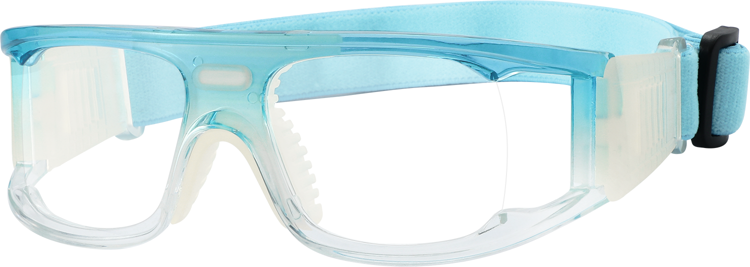 Wade Rectangle Blue Sports Glasses | Fytoo Optical