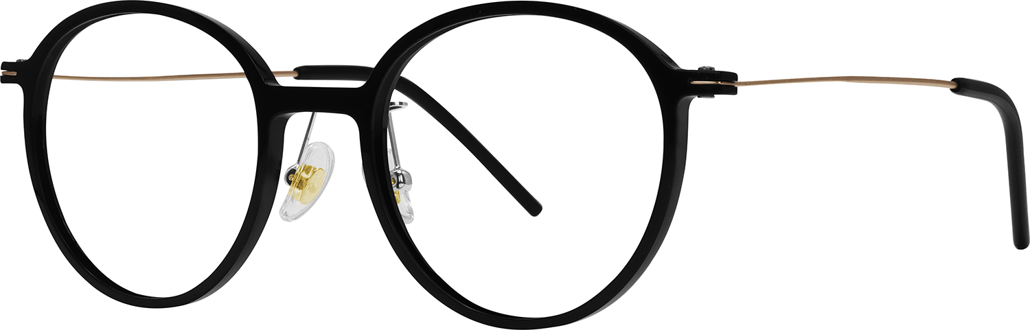 Dexter Round Black Eyeglasses | Fytoo Optical