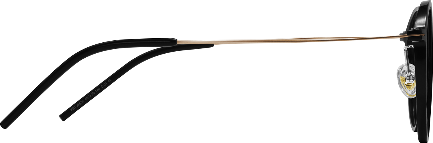 Dexter Round Black Eyeglasses | Fytoo Optical