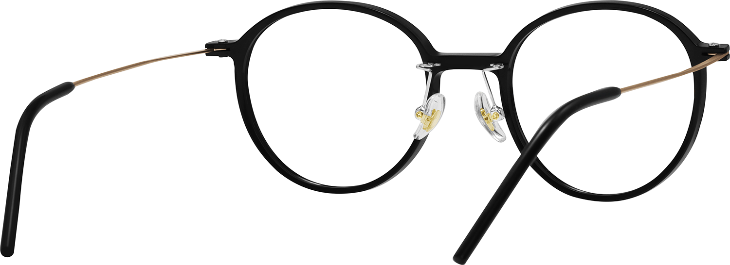 Dexter Round Black Eyeglasses | Fytoo Optical