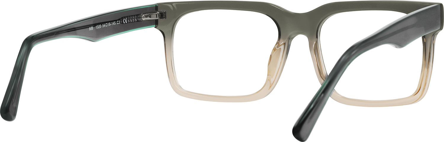 Alfred Rectangle Two-Tone Eyeglasses | Fytoo Optical