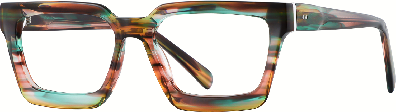 Alex Square Floral Eyeglasses | Fytoo Optical