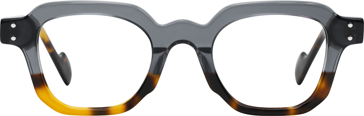 Meaghan Geometric Grey Eyeglasses | Fytoo Optical