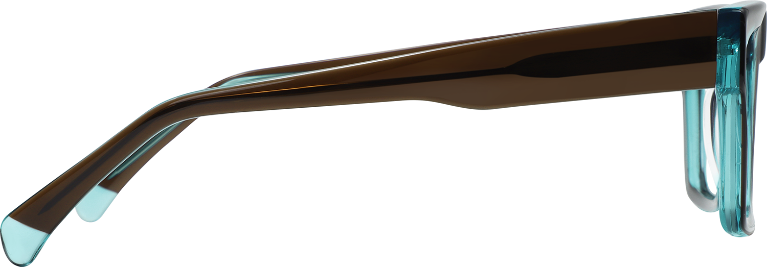 Enzo Rectangle Two-Tone Eyeglasses | Fytoo Optical