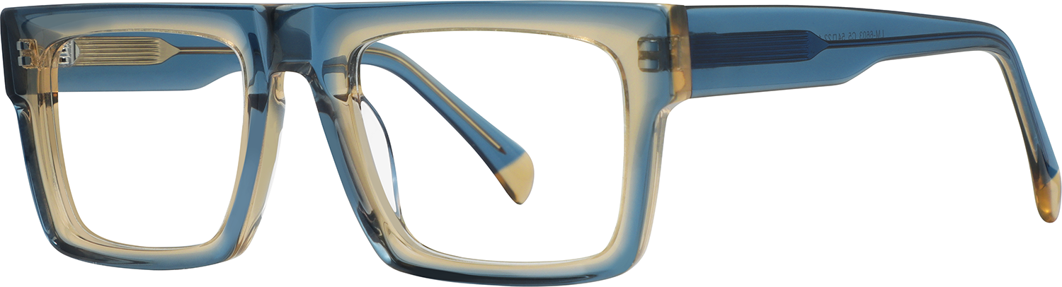 Enzo Rectangle Two-Tone Eyeglasses | Fytoo Optical
