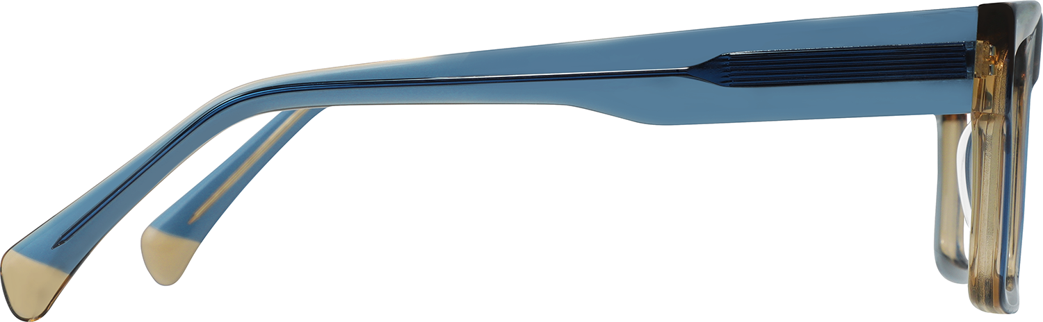 Enzo Rectangle Two-Tone Eyeglasses | Fytoo Optical