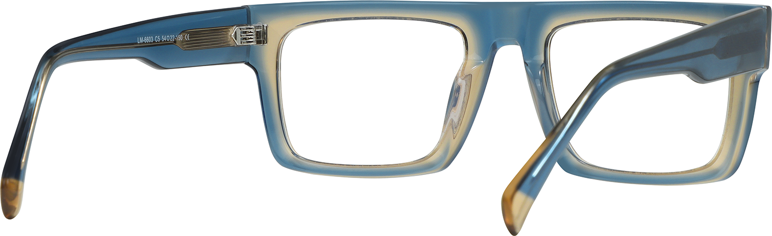 Enzo Rectangle Two-Tone Eyeglasses | Fytoo Optical