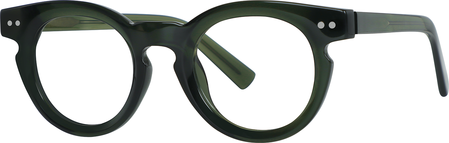 Georgie Round Green Eyeglasses | Fytoo Optical