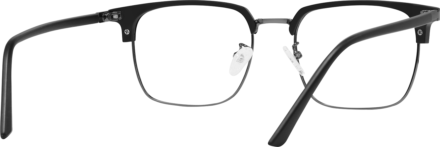 Cooper Browline Black Eyeglasses | Fytoo Optical