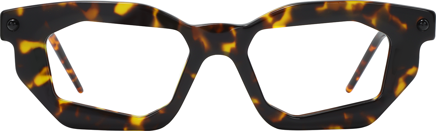 Mona Geometric Tortoiseshell Eyeglasses | Fytoo Optical